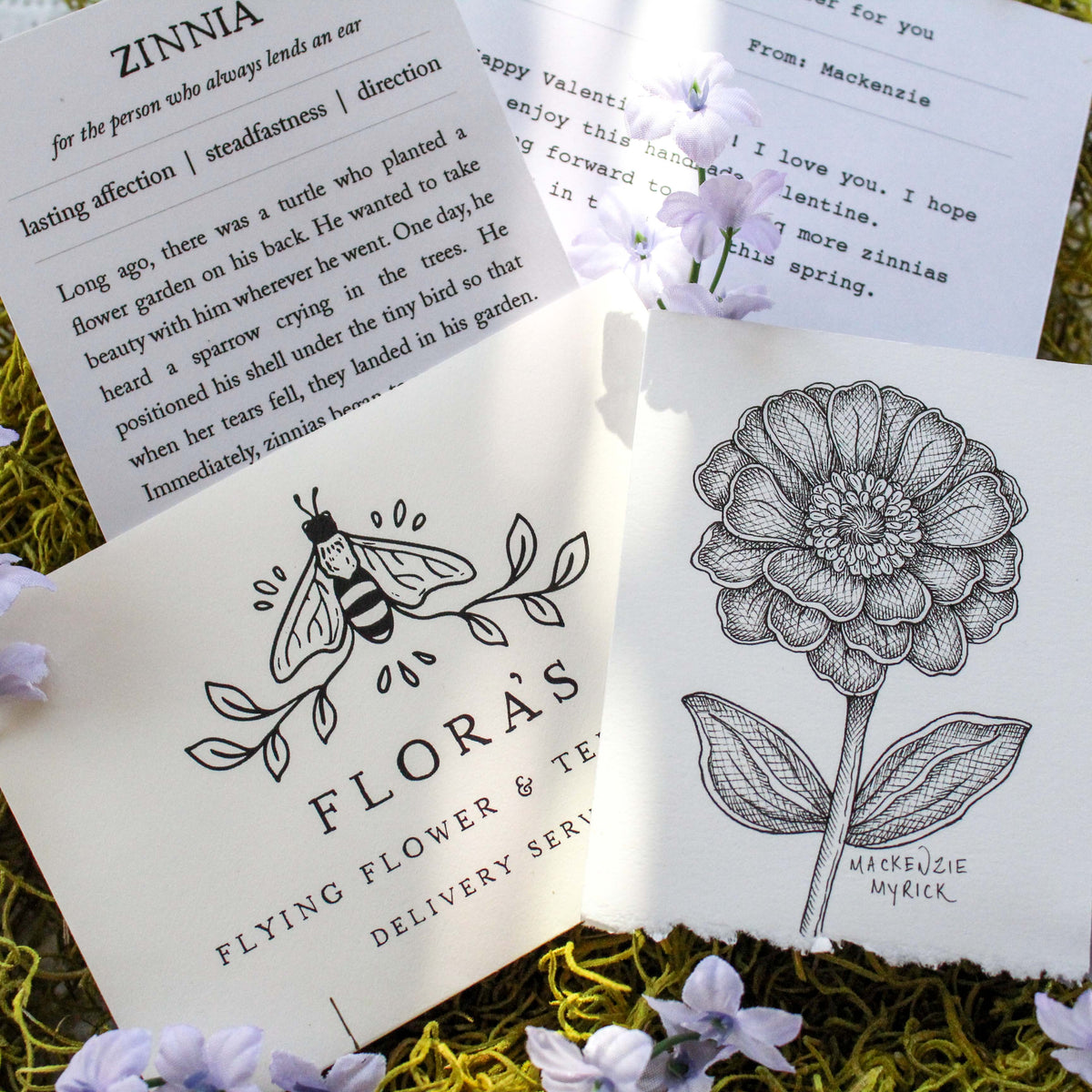 Flora's Flying Flower Telegrams | Hand-Drawn Valentines – Mackenzie ...