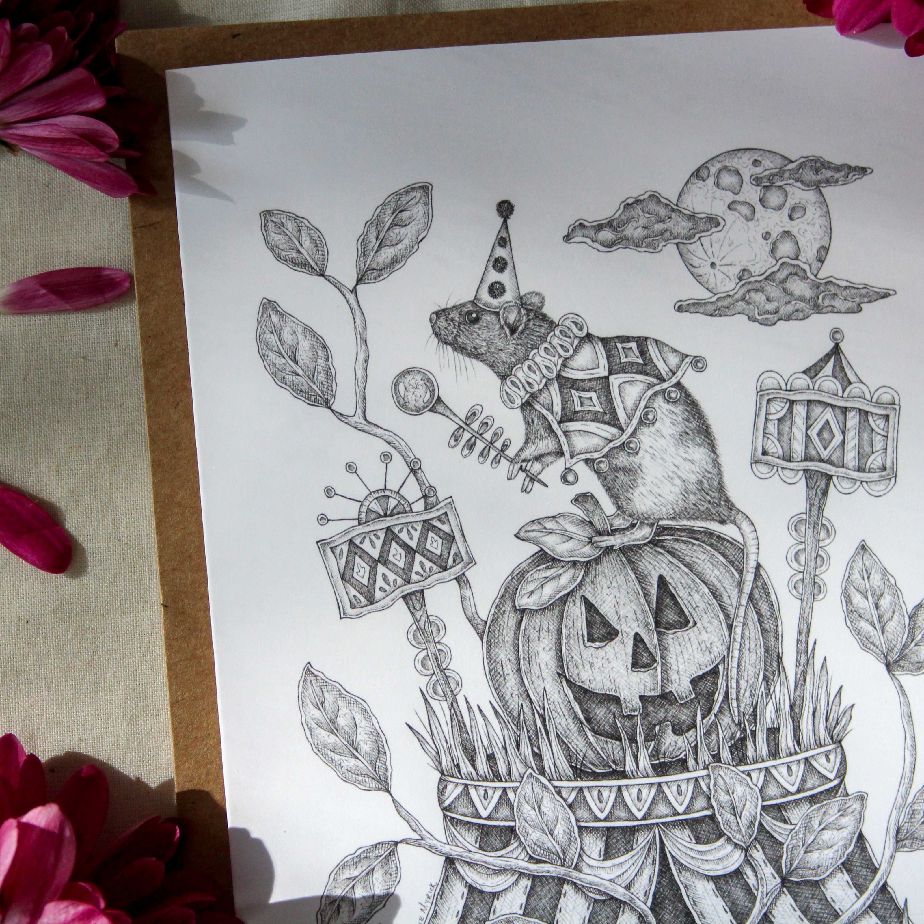 The Full Moon Circus | Card – Mackenzie Myrick Studio