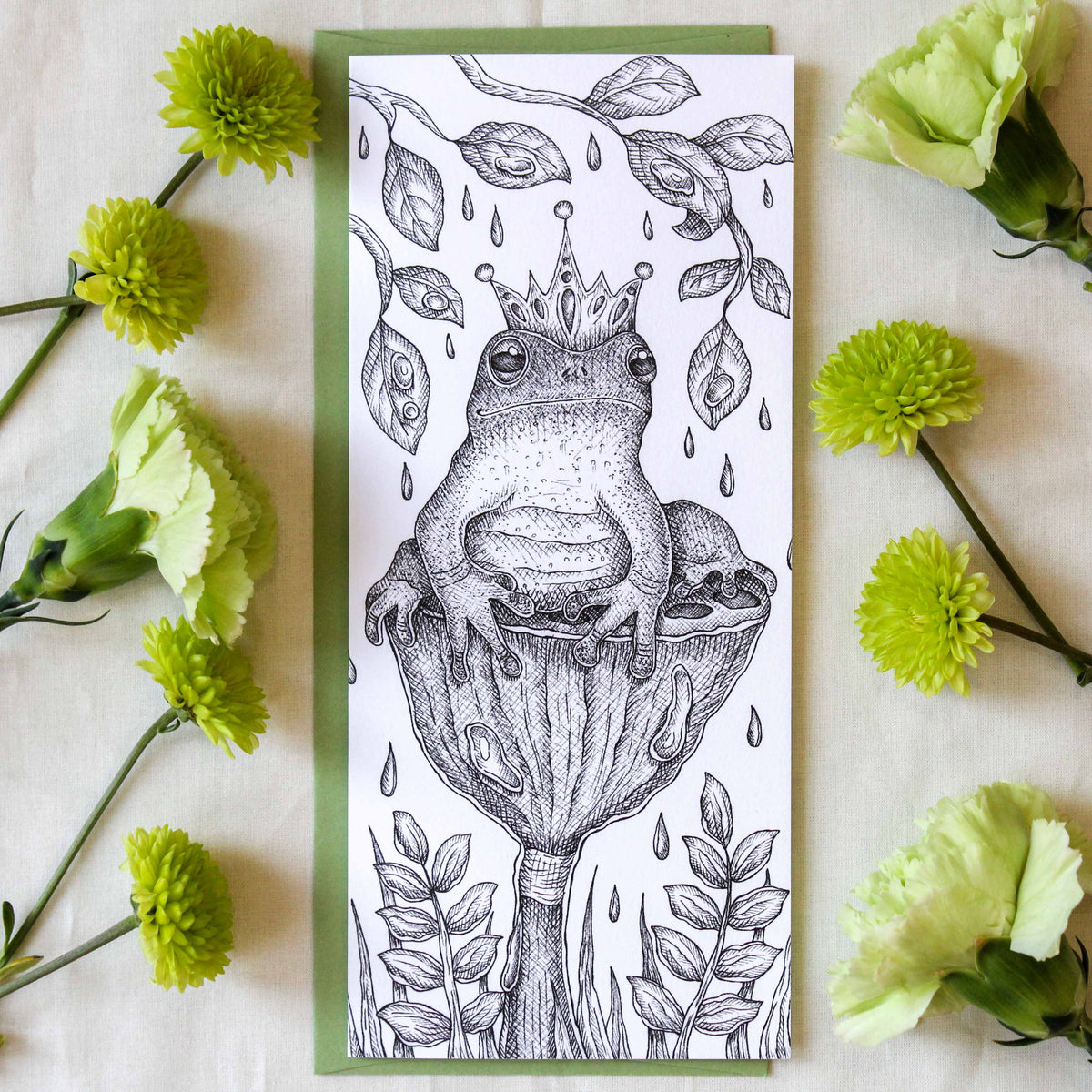 The Lotus Prince | Greeting Card – Mackenzie Myrick Studio